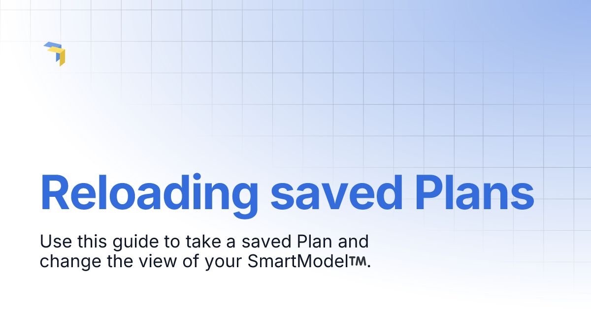 Reloading saved Plans | Drivepoint Help