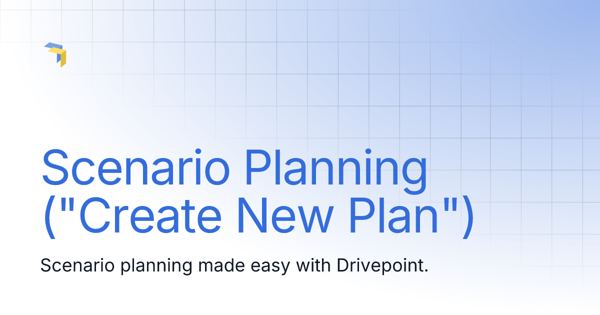 Scenario Planning ("Create New Plan") | Navigating the Excel Add-In ...