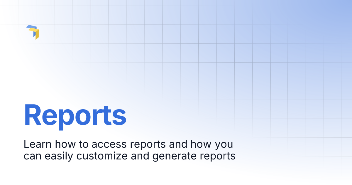 Reports | Drivepoint Help