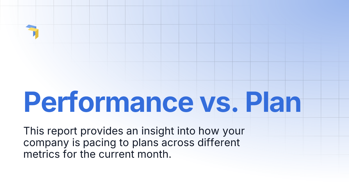 Performance vs. Plan | Drivepoint Help