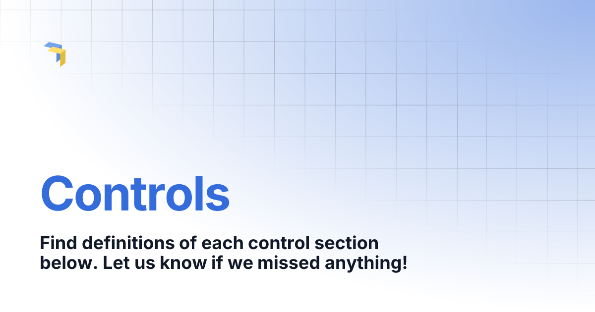 Controls | Drivepoint Help